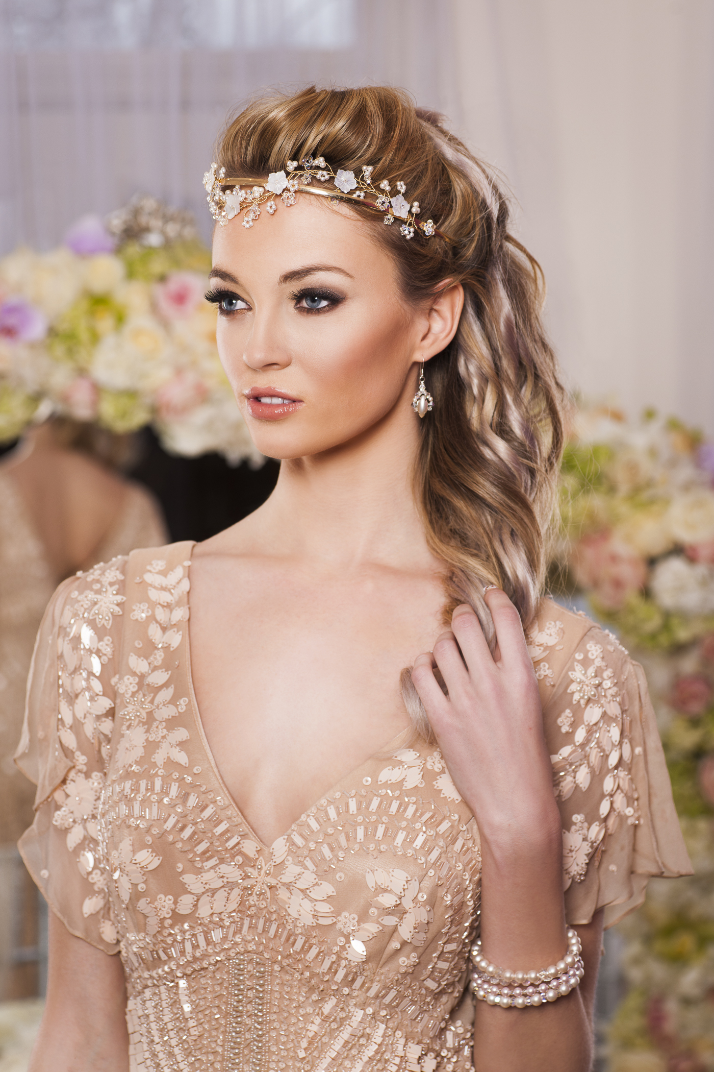 Glamorous And Modern Bridal Headpieces By Ann Mckavney