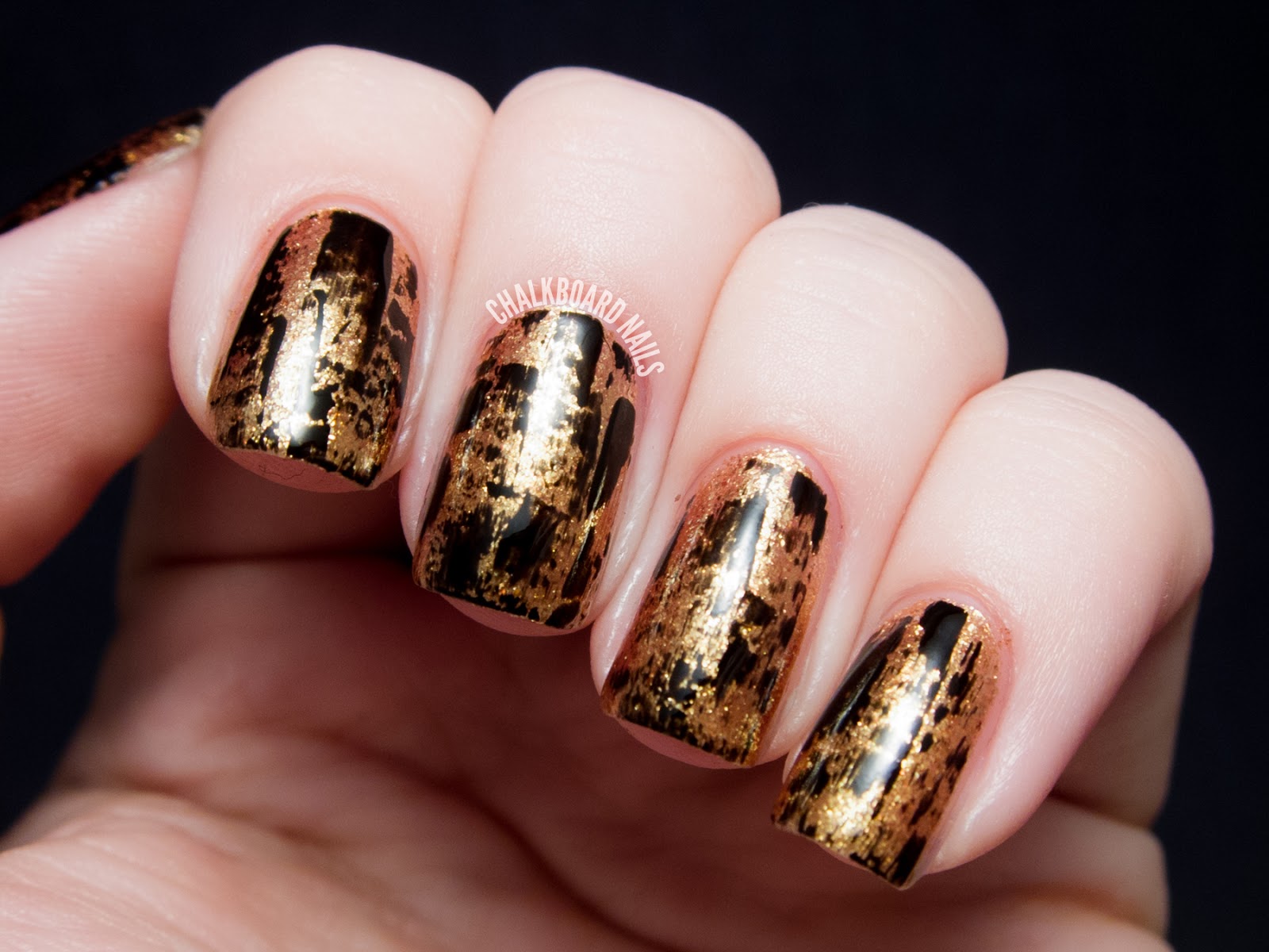Golden Nails Art Design