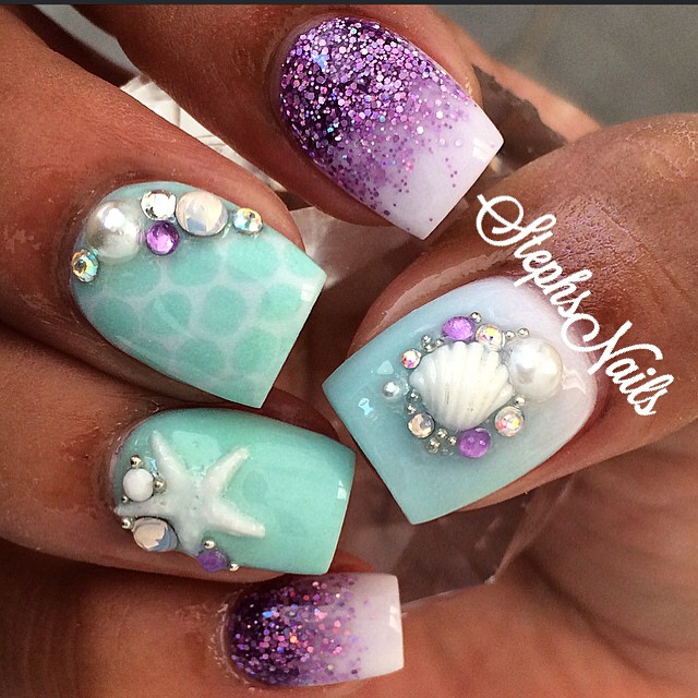 Amazing Ocean Inspired Nail Art Designs To Try This Summer